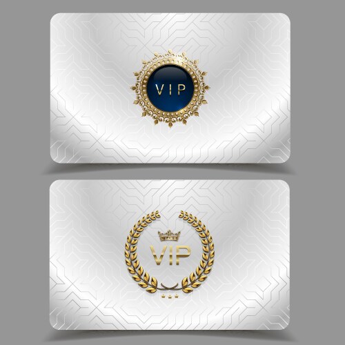 Vip membership card certificate template Vector Image