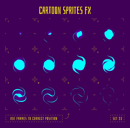 Animation sprite sheet of walking cute astronaut Vector Image