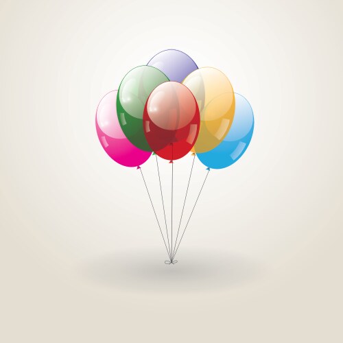 Bike with balloons Royalty Free Vector Image - VectorStock