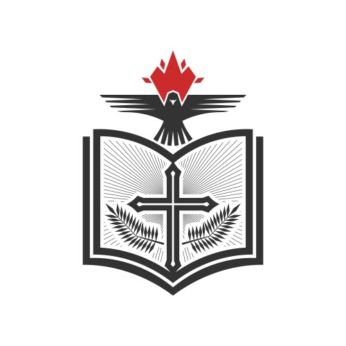 Holy bible symbol worship church psalm icon Vector Image