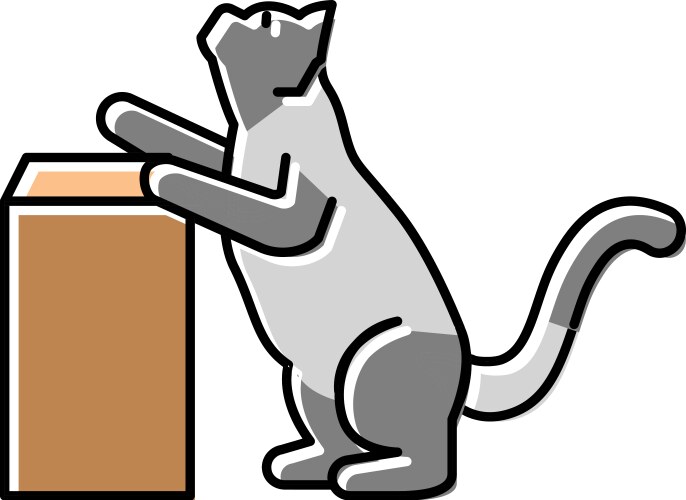 On preposition english color icon Royalty Free Vector Image