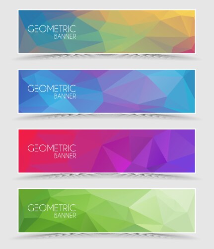 Set of web banner templates Royalty Free Vector Image
