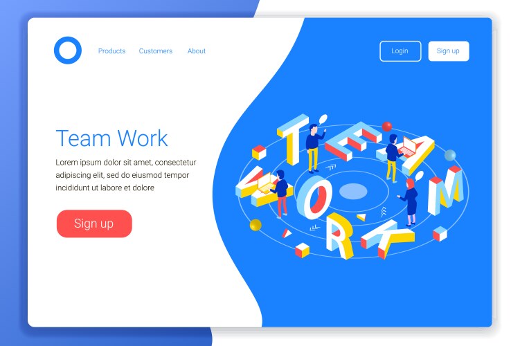 Teamwork design concept Royalty Free Vector Image