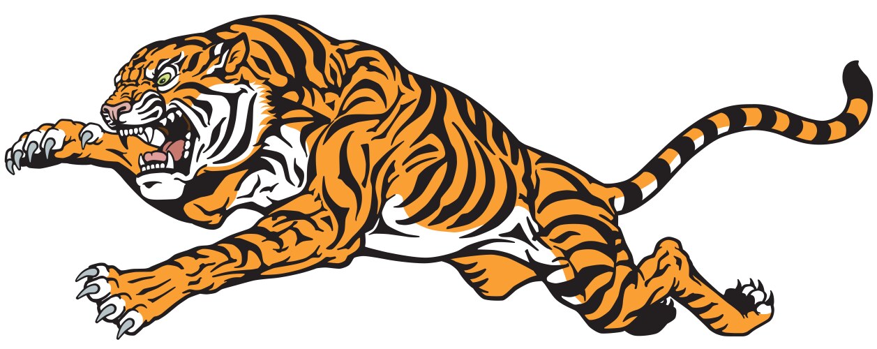 Tiger Running Logo Running Tiger Logo With A Strength And Powerfull