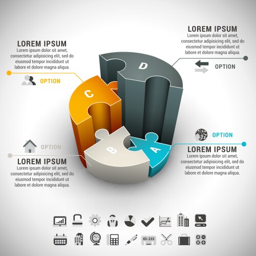 Infographic Royalty Free Vector Image - VectorStock