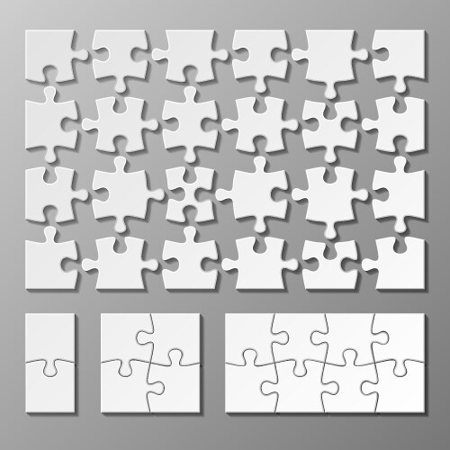 Jigsaw Template Puzzle Vector Images (over 16,000)