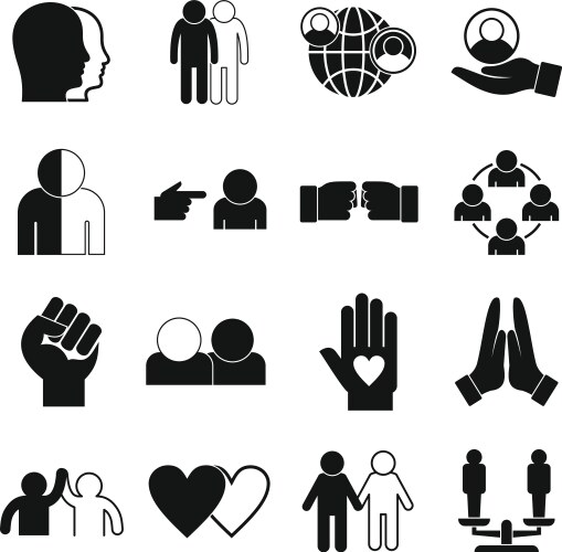 Stop racism icon motivational poster against Vector Image