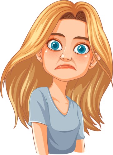 Cartoon Confused Girl Vector Images (over 4,600)