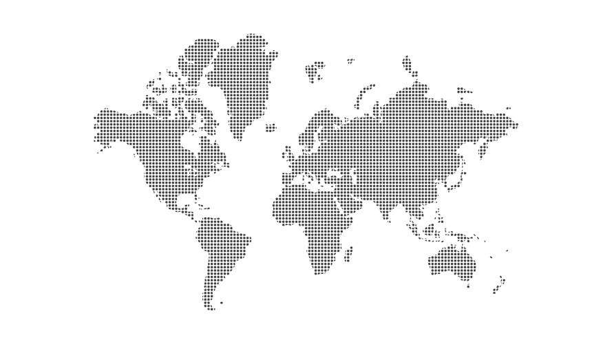 Earth Grayscale Map Vector Images (79)