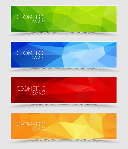 Set of web banner templates Royalty Free Vector Image