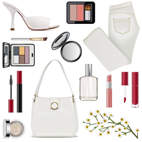 Fashion accessories set 4 Royalty Free Vector Image