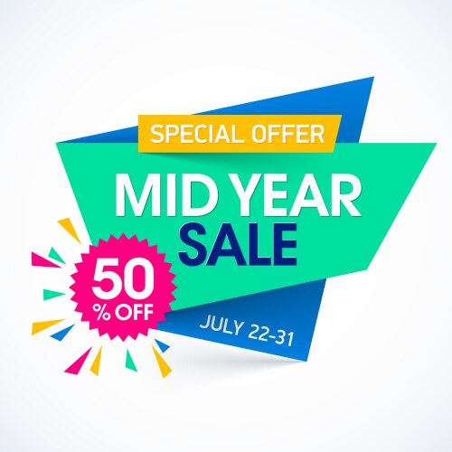 End of season summer sale banner design template Vector Image