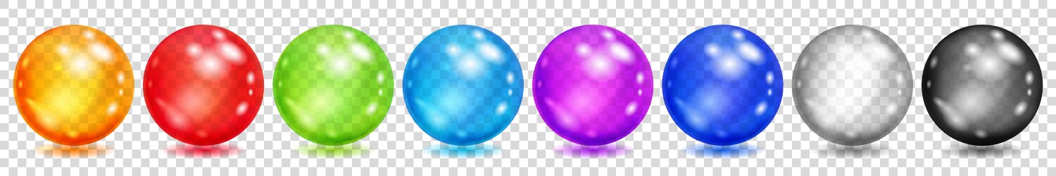 Transparent green sphere with shadow Royalty Free Vector