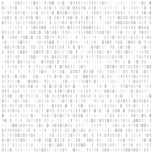 Binary code background black and white Royalty Free Vector