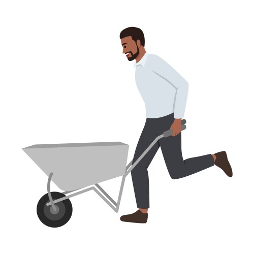 Pushing Wheel Barrow Vector Images (over 1,700)