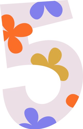 Number 5 Cartoon Vector Images (over 4,100)