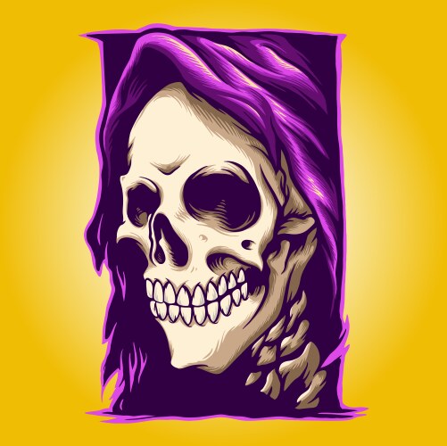 Grim reaper cartoon Royalty Free Vector Image - VectorStock