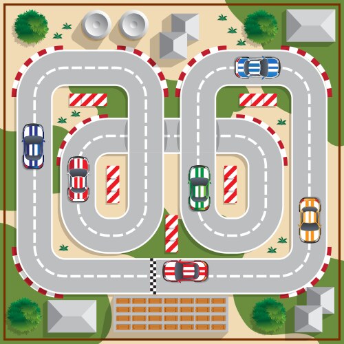 Race track Royalty Free Vector Image - VectorStock
