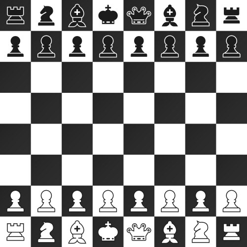 Chess board without pieces Royalty Free Vector Image