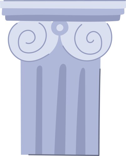 Column ancient set cartoon Royalty Free Vector Image