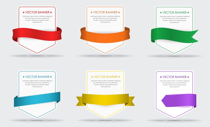 Ribbon and banner collection Royalty Free Vector Image