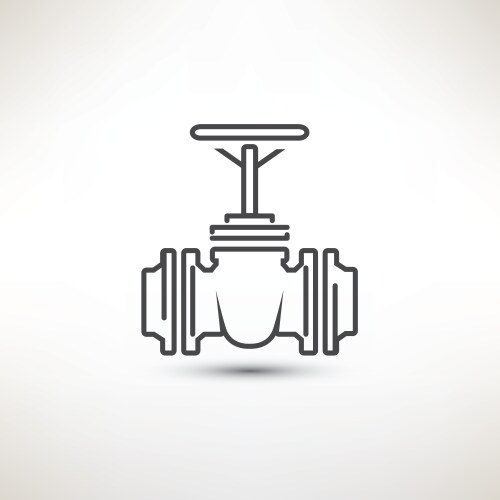 Pressure relief valve symbol icon Royalty Free Vector Image