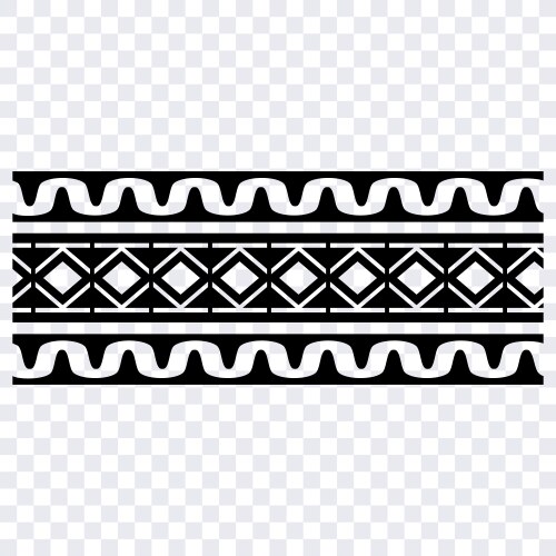 Polynesian tribal tattoo design Royalty Free Vector Image