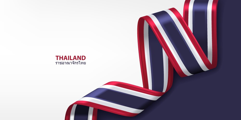 Thailand Ribbon Thai Vector Images (over 690)