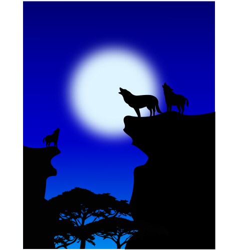 Howling Wolf Silhouette Vector Images (over 2,600)