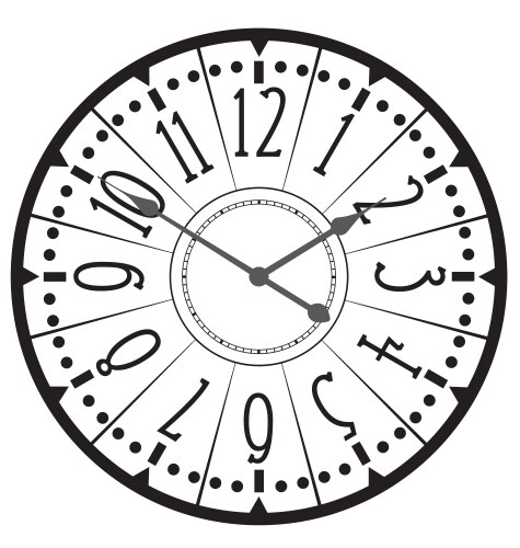 Clock numbers Vector Images & Graphics for Commercial Use | VectorStock