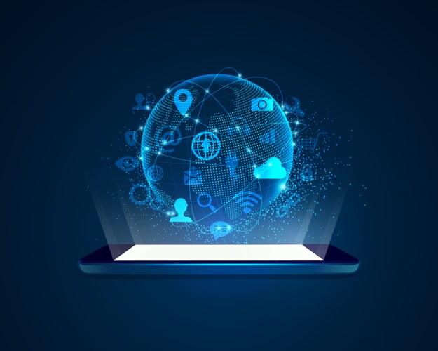 Smart city Royalty Free Vector Image - VectorStock