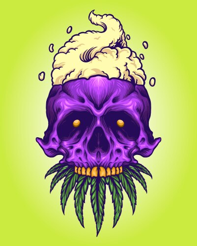 Cannabis Skull Vector Images (over 960)