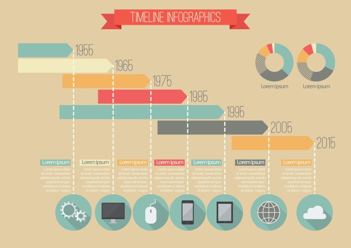 Timeline Vintage Vector Images within Infographics (99)