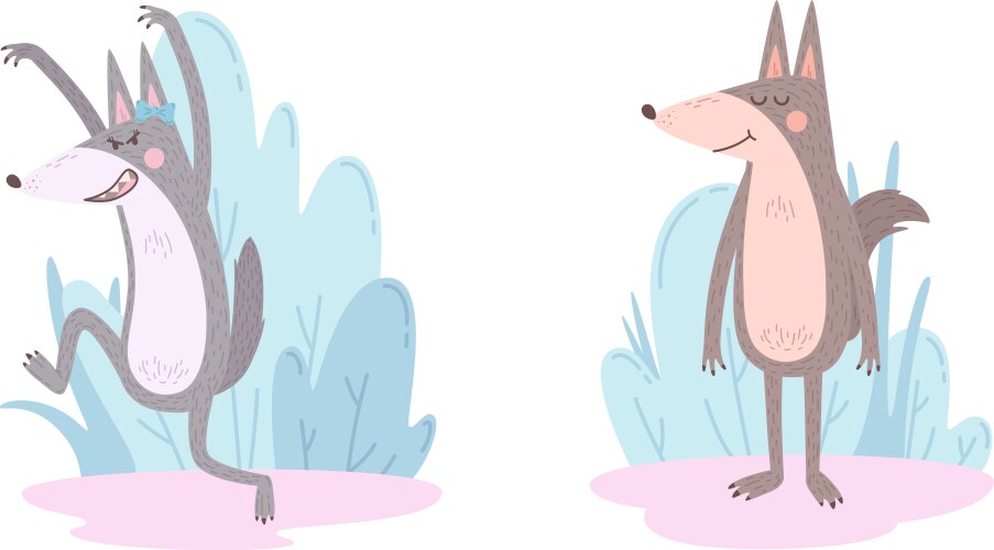 Wolf Cartoon Vector Images (over 23,000)