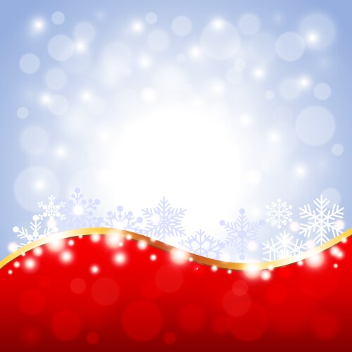 Christmas balls on white winter background Vector Image