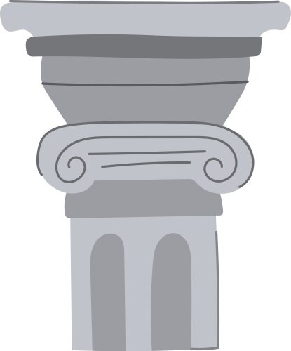 Rome column ancient cartoon Royalty Free Vector Image