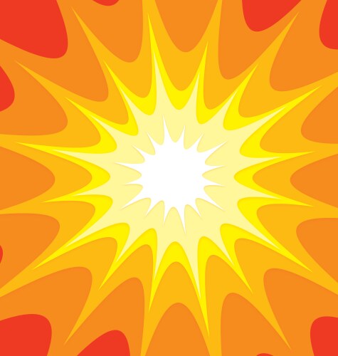 Bomb explosion on ground Royalty Free Vector Image