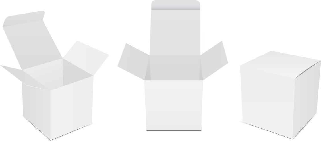 Burger box die cut template packaging Royalty Free Vector