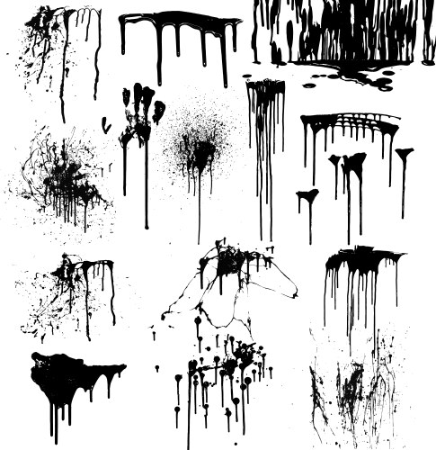 Blood Splatter Vector Images (over 6,000)