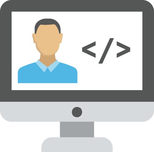 Solution developer Royalty Free Vector Image - VectorStock