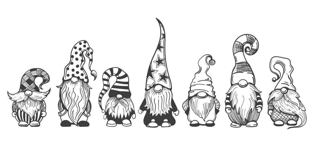 Gnome Outline Vector Images (over 2,100)