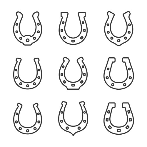 Horseshoe Outline Vector Images (over 6,300)