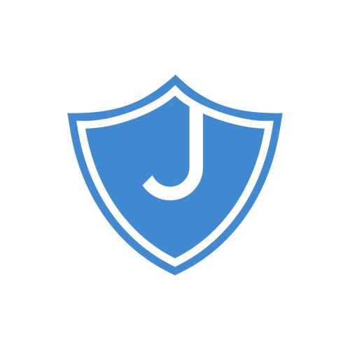 Letter j diamond logo design template elements Vector Image
