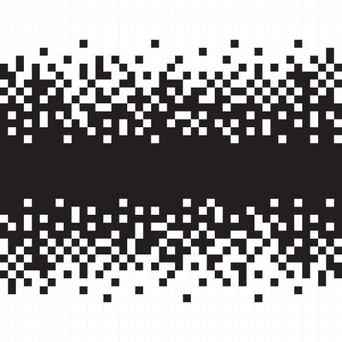 Pixel gradient monochrome background abstract Vector Image