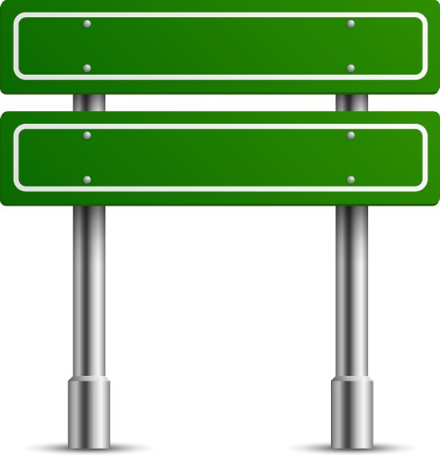 Traffic road realistic signs signage signal Vector Image