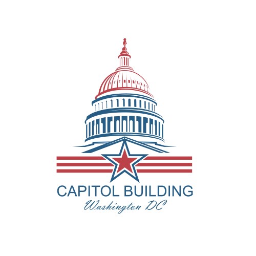 Washington state capitol Royalty Free Vector Image