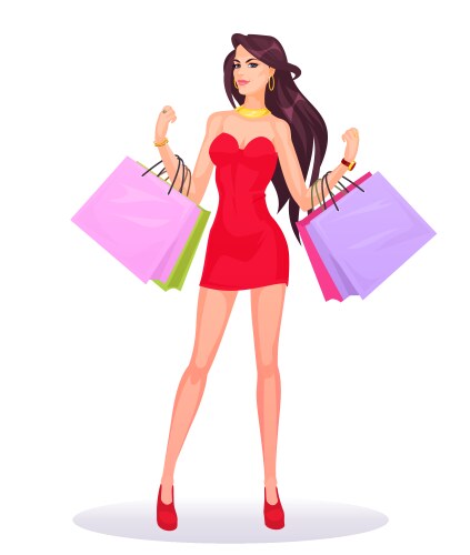 Power shopper Royalty Free Vector Image - VectorStock