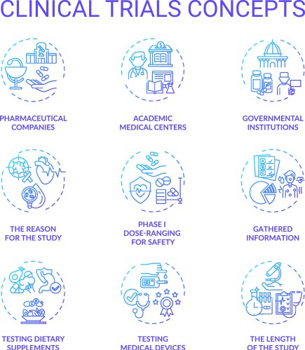 Clinical Trial Vector Images (over 1,500)