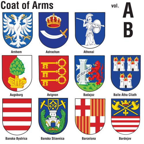 Coat of arms bueren in north rhine-westphalia Vector Image