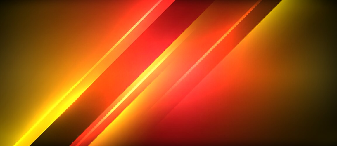 Neon dynamic diagonal light rays background Vector Image